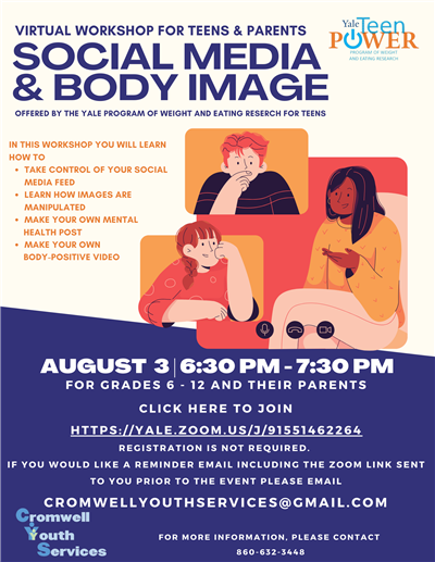 Cromwell Recreation: Social Media & Body Image Workshop
